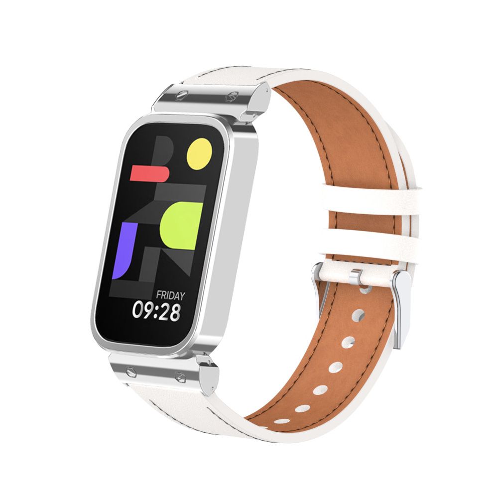 Кожаный ремешок для Redmi Band 3 M2434B1 Xiaomi Smart Band 9 Active M2435B1