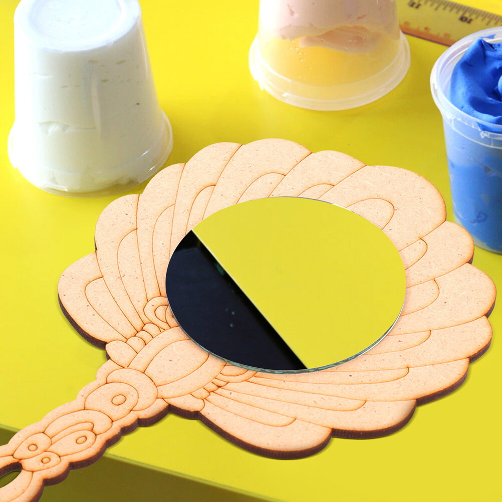 Деревянное DIY Зеркало Без Окраски Подходит Для Ручного Творчества И Креативных Проектов