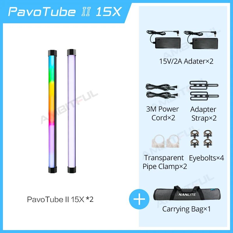 Nanlite Pavotube II 30X 15X RGB светодиодная трубка