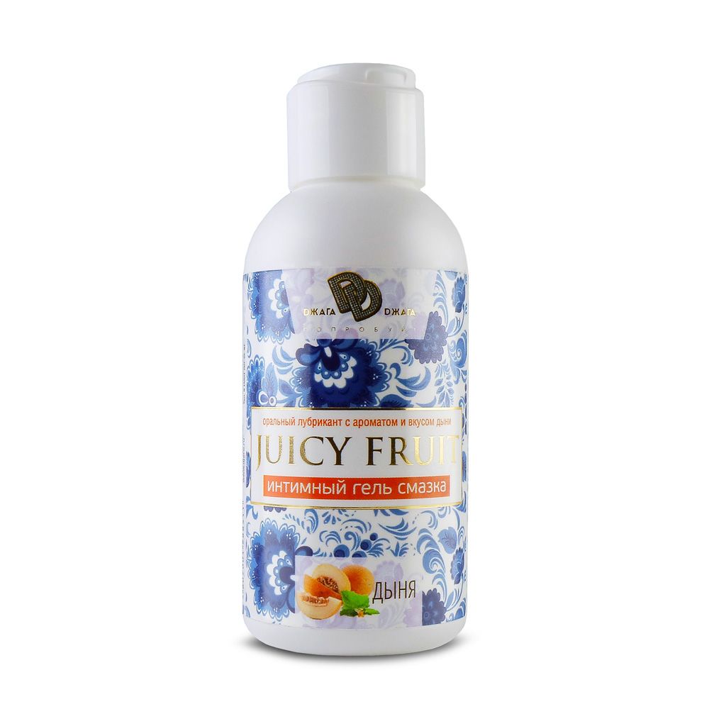 Съедобный оральный лубрикант Джага Джага JUICY FRUITсмазка со вкусом Дыня гель смазка интимная на водной основе для орального секса 100 мл BMN-0020