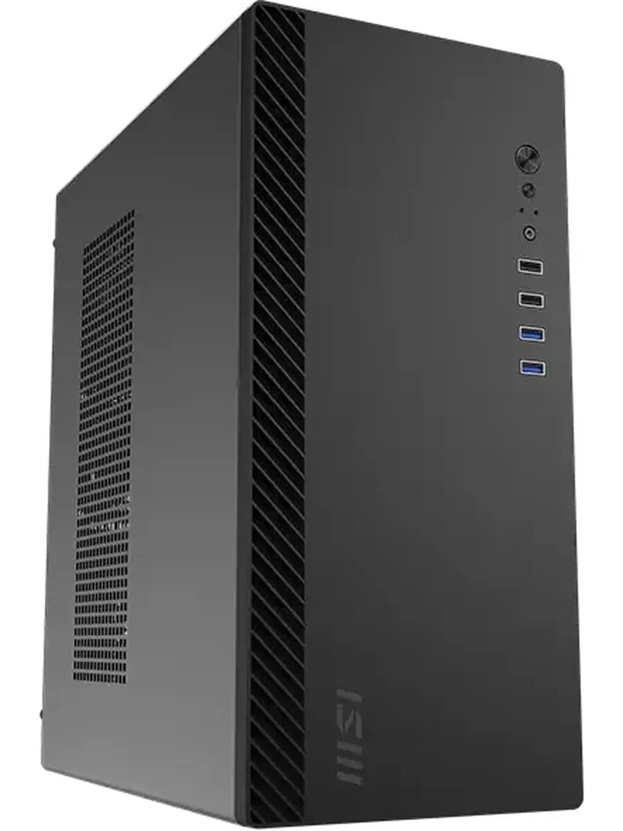 Корпус ПК MSI Pro Shield M100P Black, Mini-Tower, без БП, черный 306-7G31M21-HH9