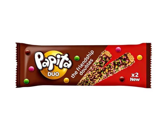 Вафля Papita Duo Rulo Фундук с цветным драже, 23г