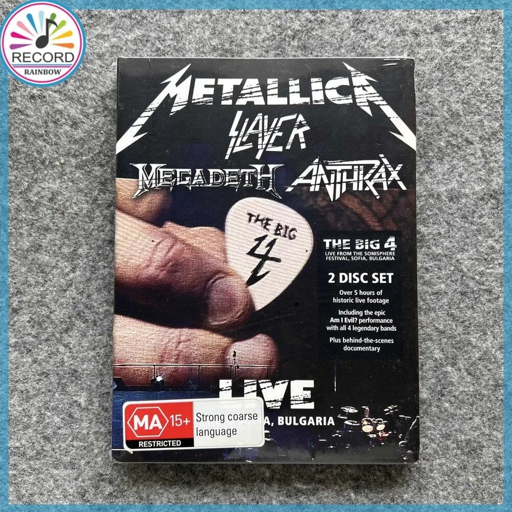 DVD Metallica Slayer Megadeth Anthrax: The Big Four - Live From Sofia Bulgaria 2DVD 1Z03769 запечатанный совершенно новый альбом