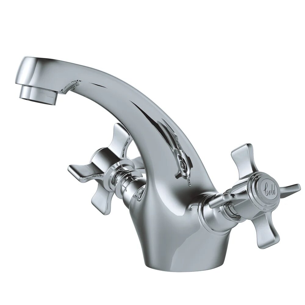 Смеситель для раковины 1/2 керамический MIXLINE ML30-04 "Classic"