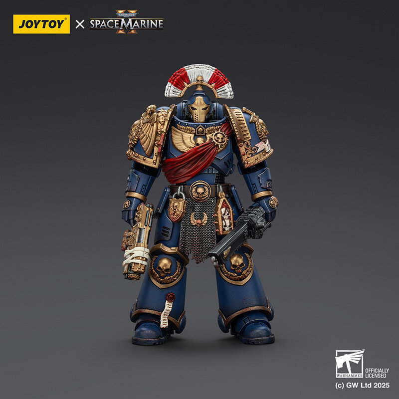 JOYTOY Dark Source Warhammer 40K Космический десантник II Ультрамарины Бронированный солдат Масштаб 1:18 Шарнирная фигурка