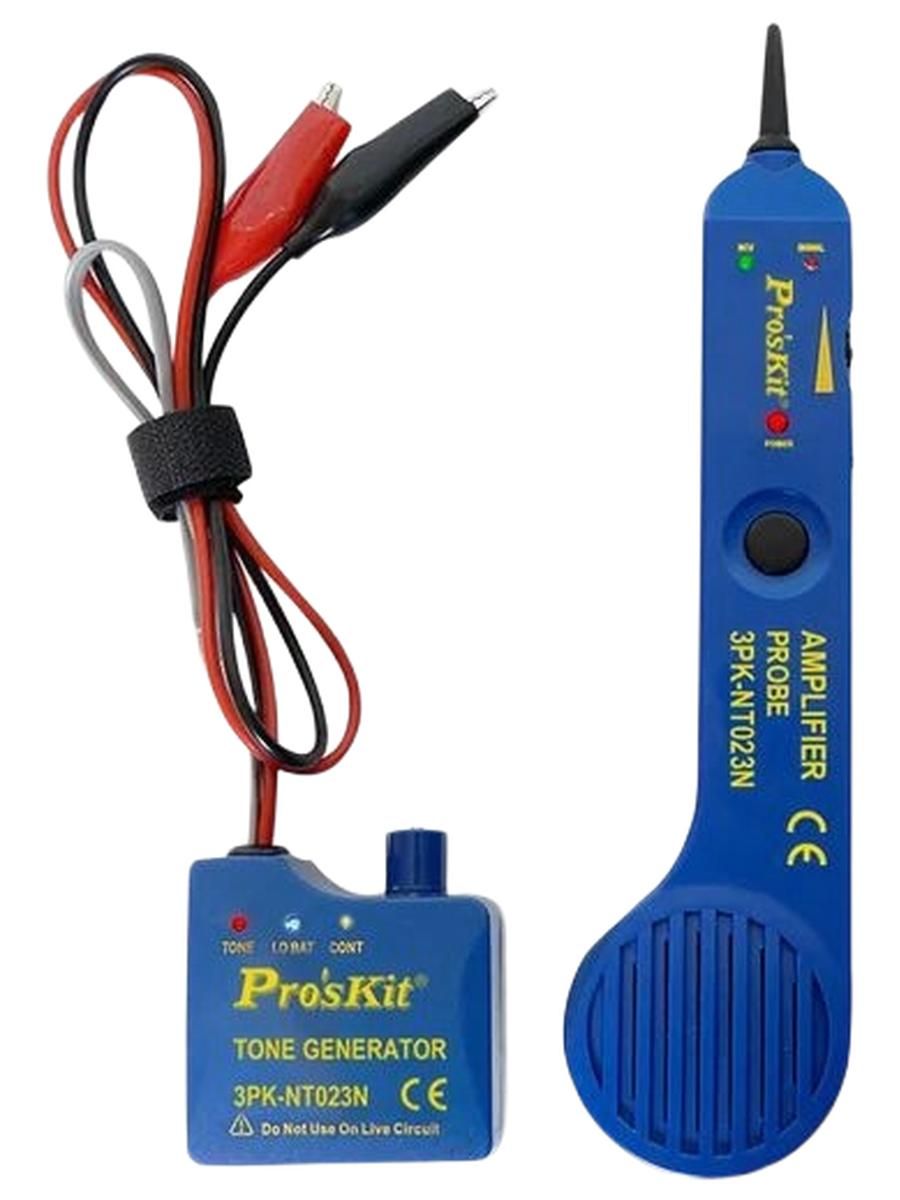 Тестер тоновой прозвонки сети Pro'sKit 3PK-NT023N (комплект оборудования для тоновой прозвонки сети Трассировка, Индикатор полярости)