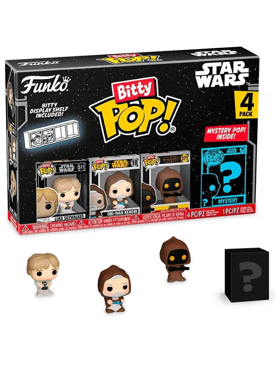 Фигурка Funko POP! Набор фигурок Funko Bitty POP! Star Wars - Luke Skywalker, 4 шт (2,3 см.)