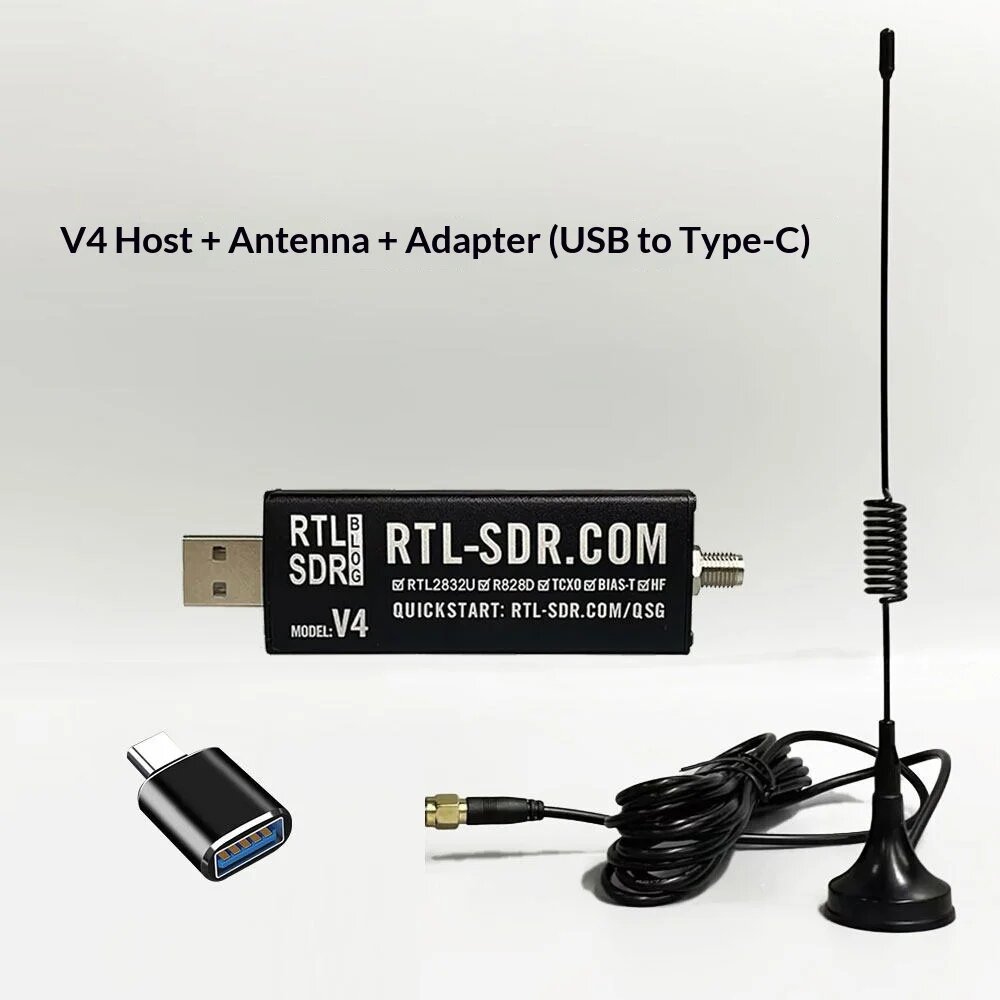 YILEXUN RTL-SDR Blog V4 R828D Радиоприемник SDR TypeB
