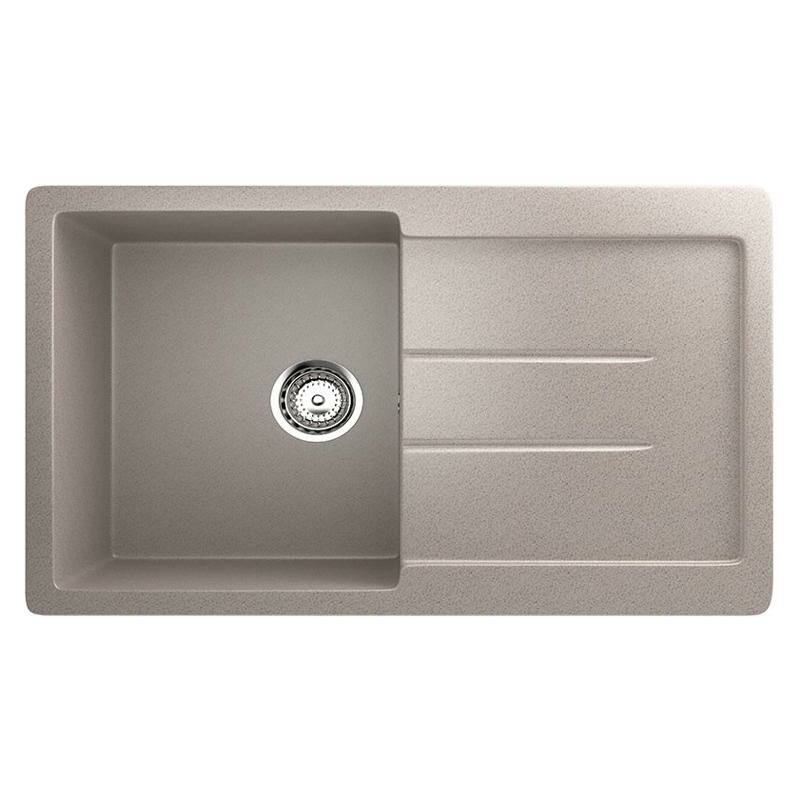 Мойка для кухни Ulgran 77х49,5 U-507-302 песочная, 1 чаша, искусственный мрамор
