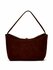 Сумка Christopher Esber Turnlock suede mini bag, brown