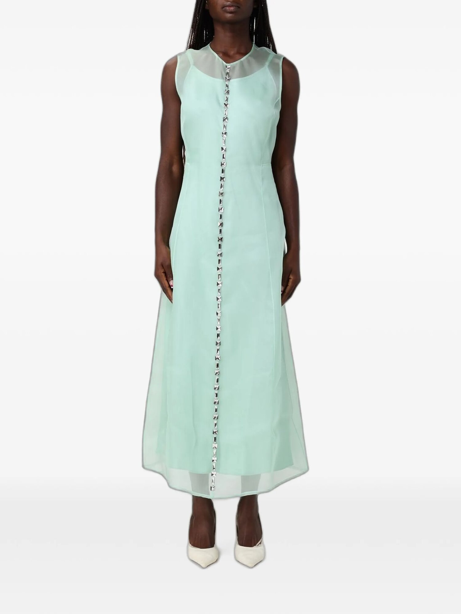 Платье Crystal-embellished midi dress
