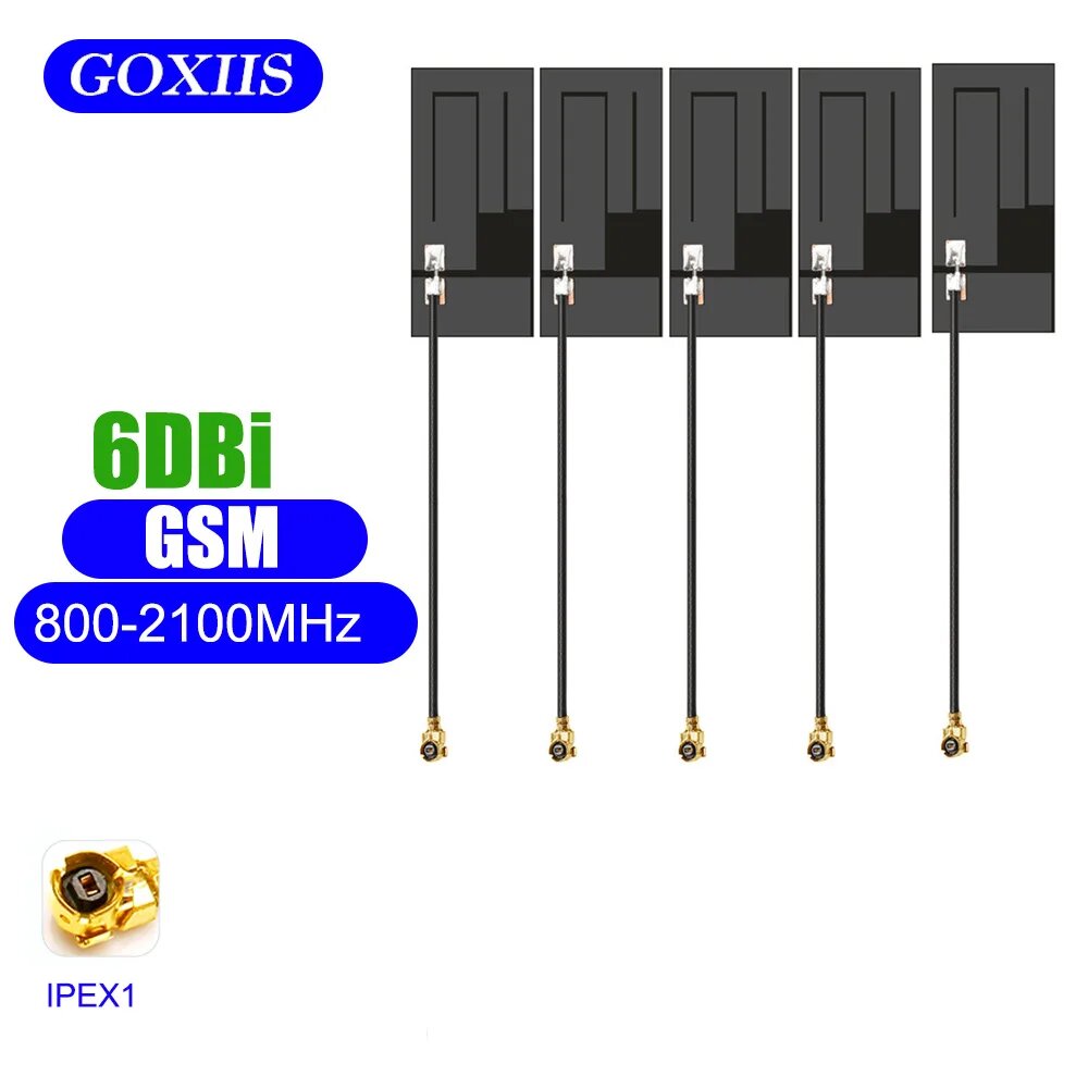 GOXIIS GSM антенна 6 дБи, IPEX1-5PCS