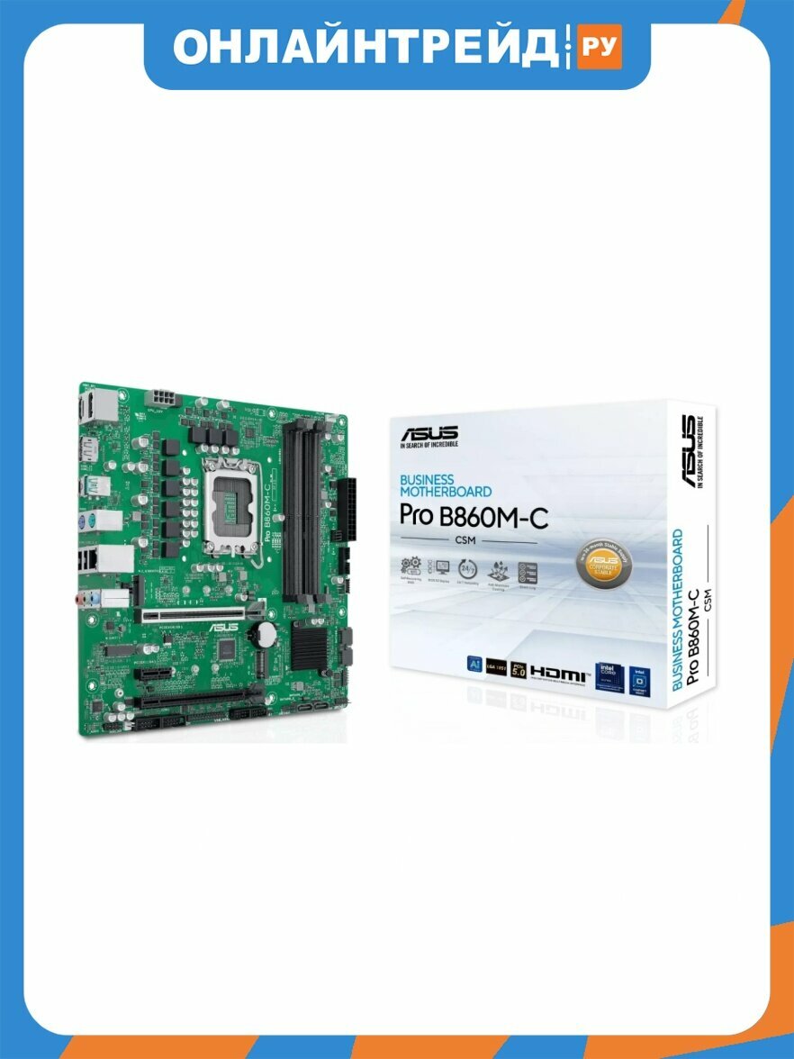 Материнская плата Asus PRO B860M-E (LGA1851, mATX)