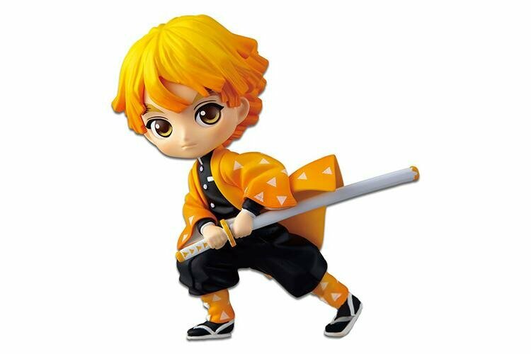 Фигурка унисекс BANPRESTO Zenitsu Agatsuma Q Posket Scale Figures Demon Slayer Kimetsu No Yaiba
