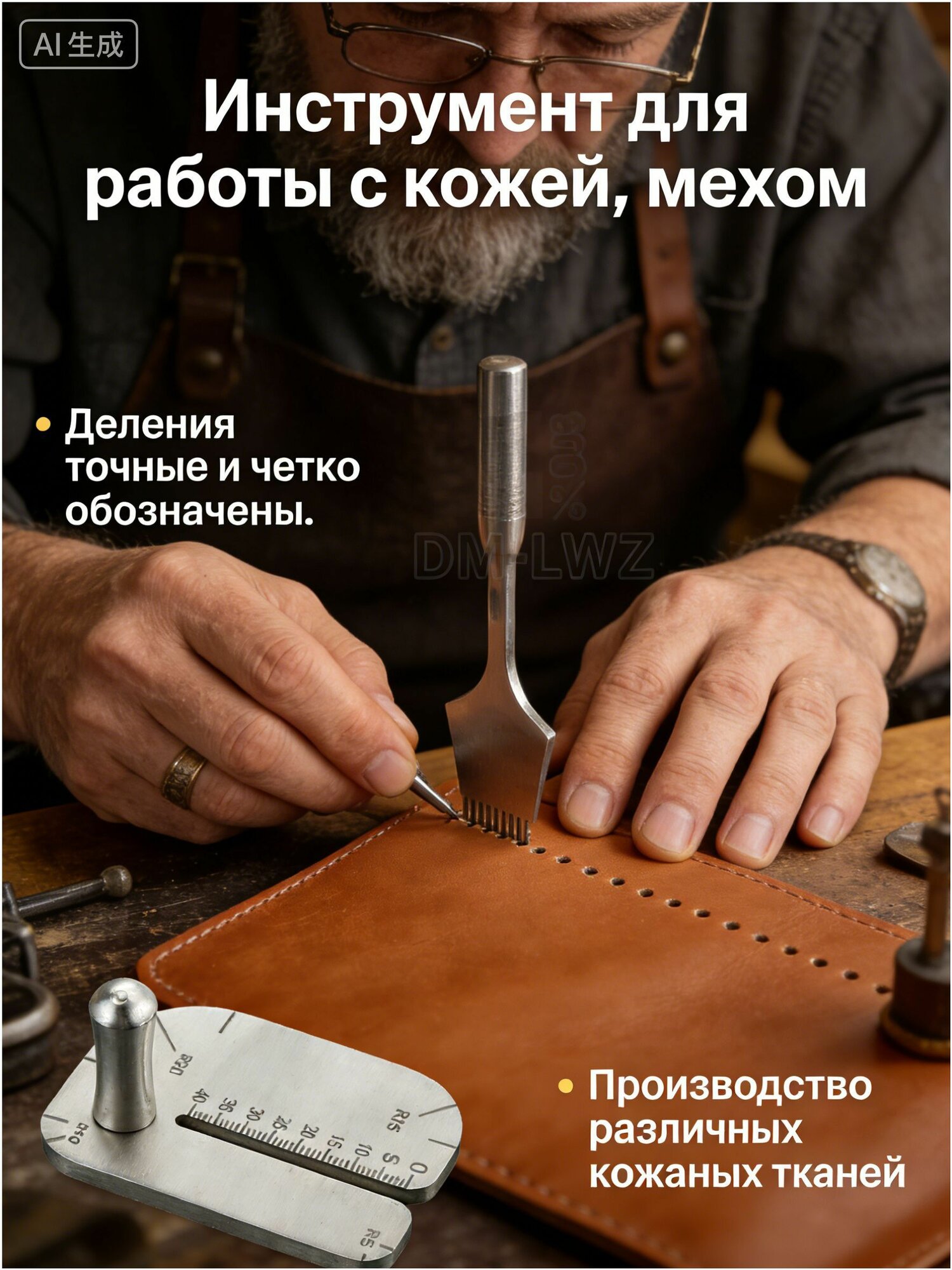 Эксклюзивный инструмент для меха и кожи