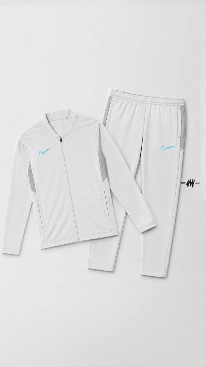 Комплект одежды Nike Academy Men's Dri-FIT Football Tracksuit Photon Dust Light Smoke Grey Dynamic Turquoise