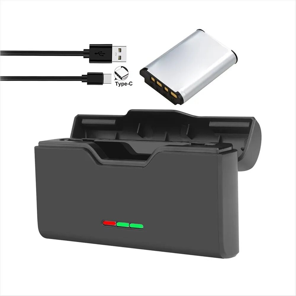 Новый аккумулятор BX1 NP-BX1 + быстрое зарядное устройство и бокс для хранения TF-карт для настольного компьютера Sony (черный)