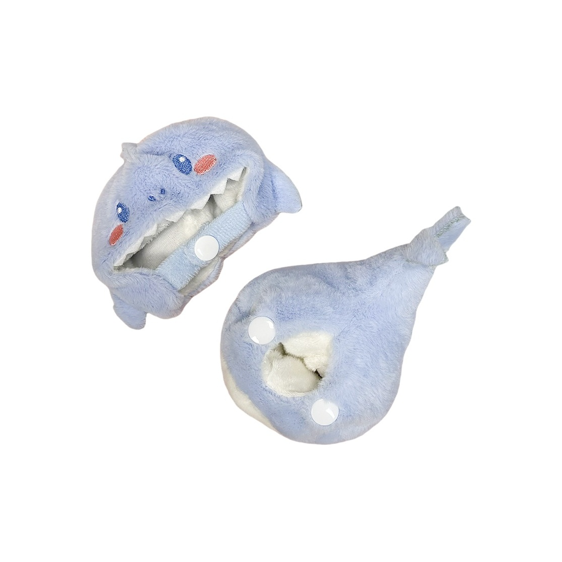 Одежда для кукол унисекс KUNYACHONG, 3D Effect Blue Shark (Hood+Padded Jacket)