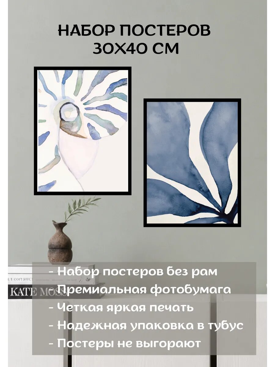 Постеры интерьерные эстетика А3 30×40 см модерн