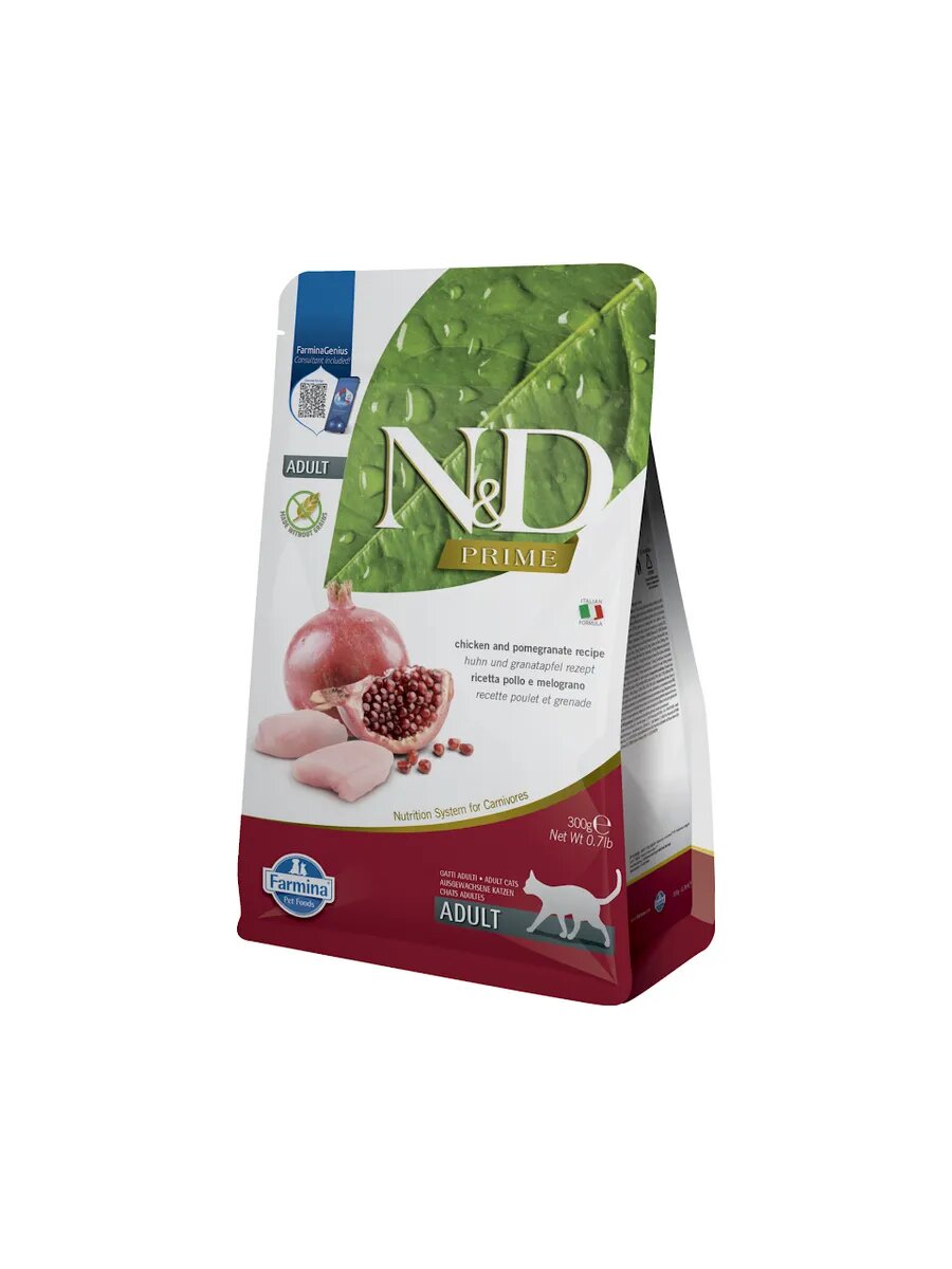 Корм N&D PRIME для кошек Курица с Гранатом 300г