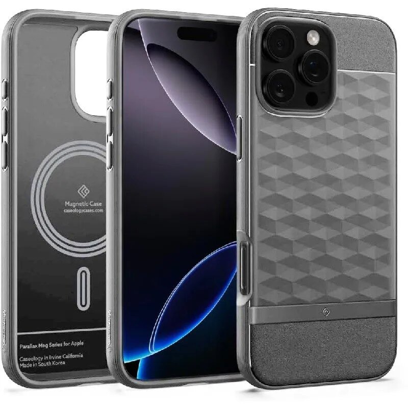 Чехол для мобильного телефона Caseology Parallax Map iPhone 16 Pro Max, совместимый с противоударным защитным чехлом военного класса Magsafe