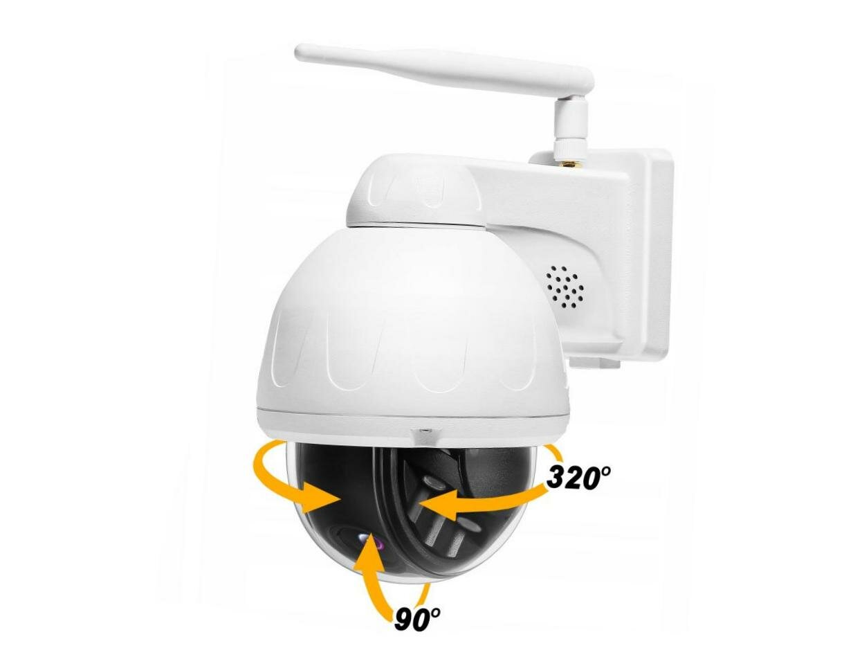 Уличная 5Мп поворотная Wi-Fi IP-камера Линк SD69W-8G (F1136EU) - запись на SD карту, матрица 5 Мп, двухсторонняя аудиосвязь, Wi-Fi