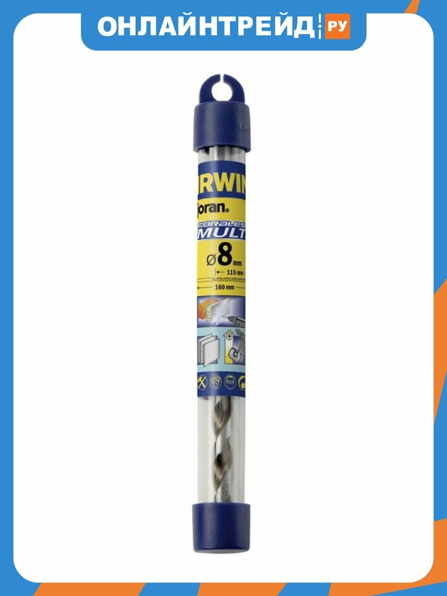 Сверло по стеклу и плитке Irwin 10501932, Cordless 08/120