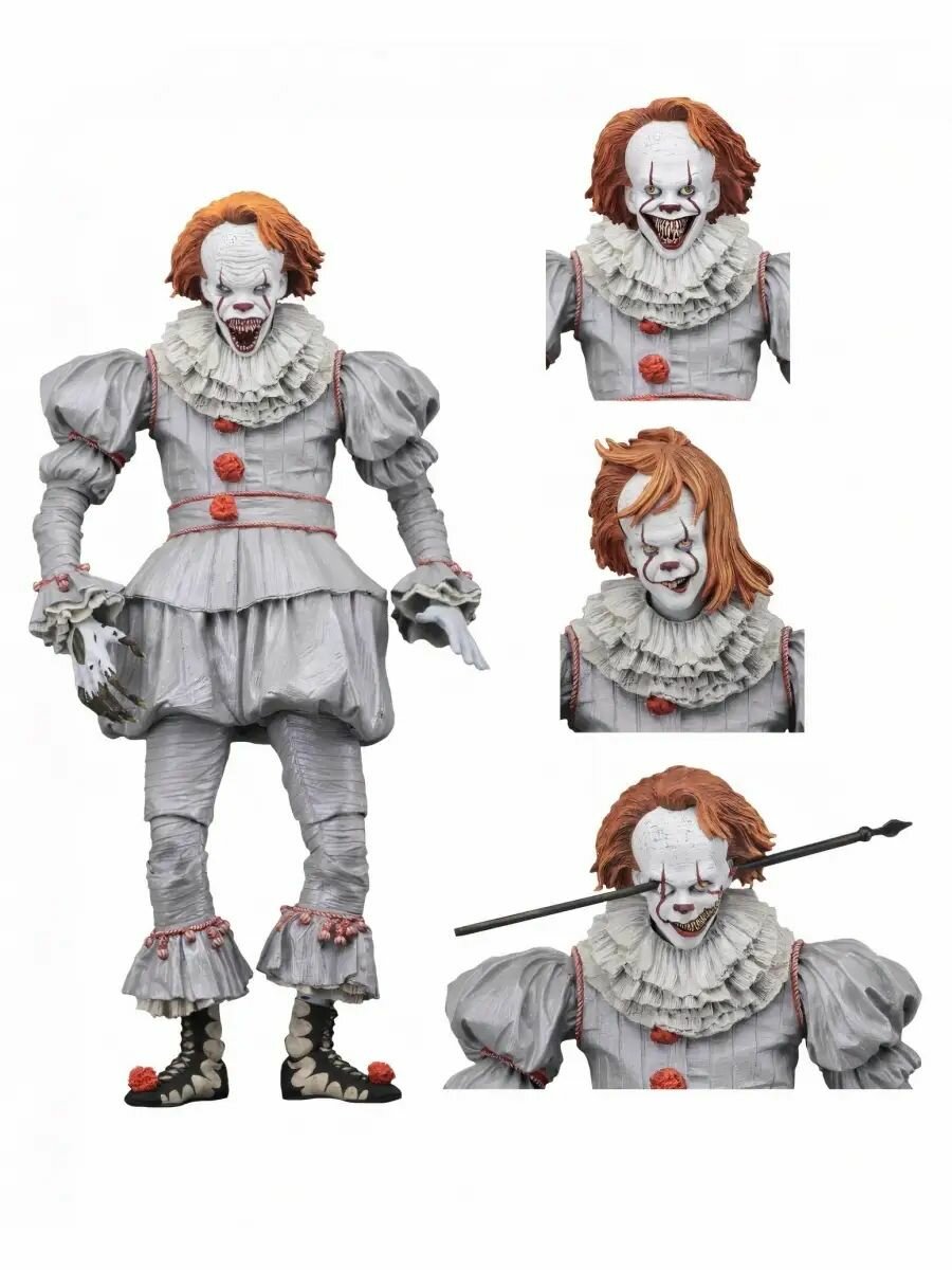 Подвижная фигурка клоун Пеннивайз из фильма Оно Pennywise Clown IT NECA