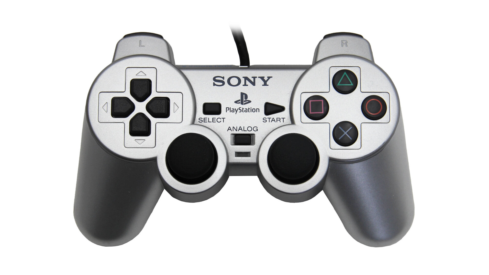 Геймпад проводной Sony DualShock 2 (Silver) Серый для PS2