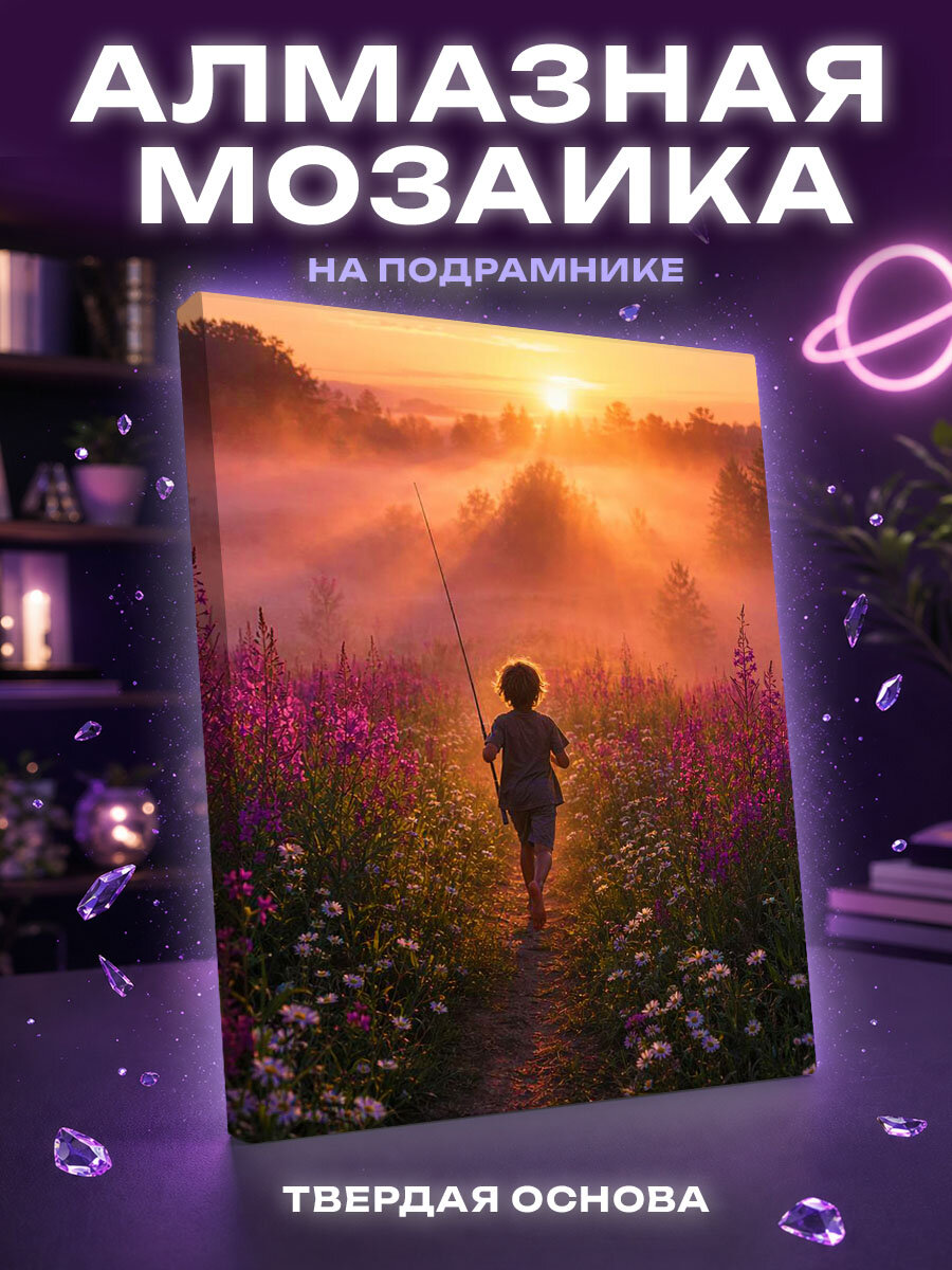 Алмазная мозаика Дорога к речке
