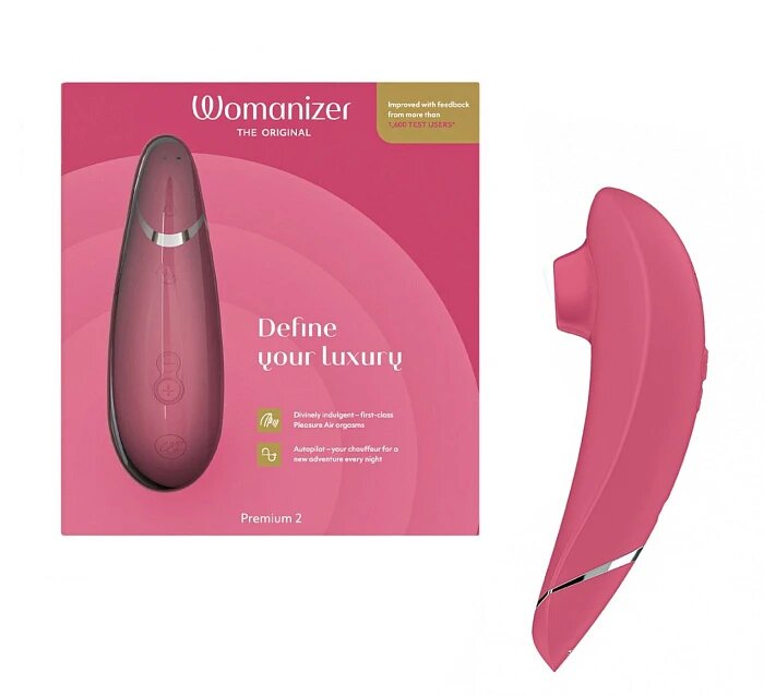 Бесконтактный клиторальный стимулятор «Womanizer Premium 2» розовый