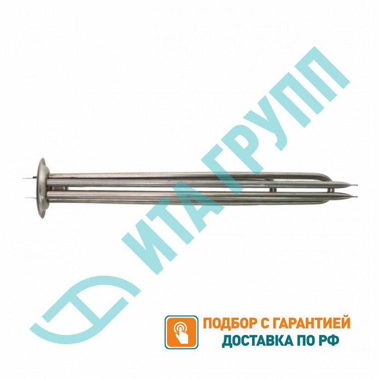 ТЭН2500Вт (1000Вт/1500Вт)RF для водонагревателя Ariston, Polaris, Regent, под анод М6, 20074