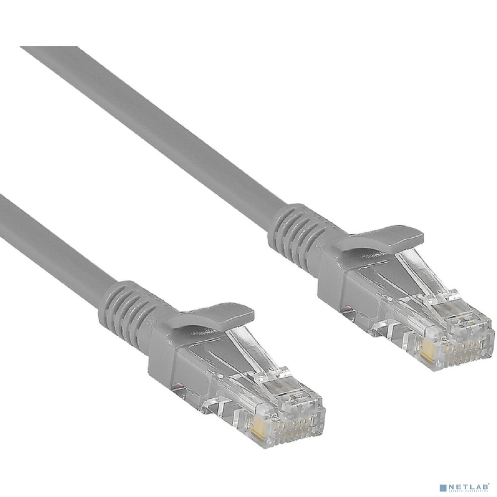 Exegate EX138964RUS Патч-корд UTP-RJ45-RJ45-5e-5M-GY, UTP, cat.5e, 5м, серый