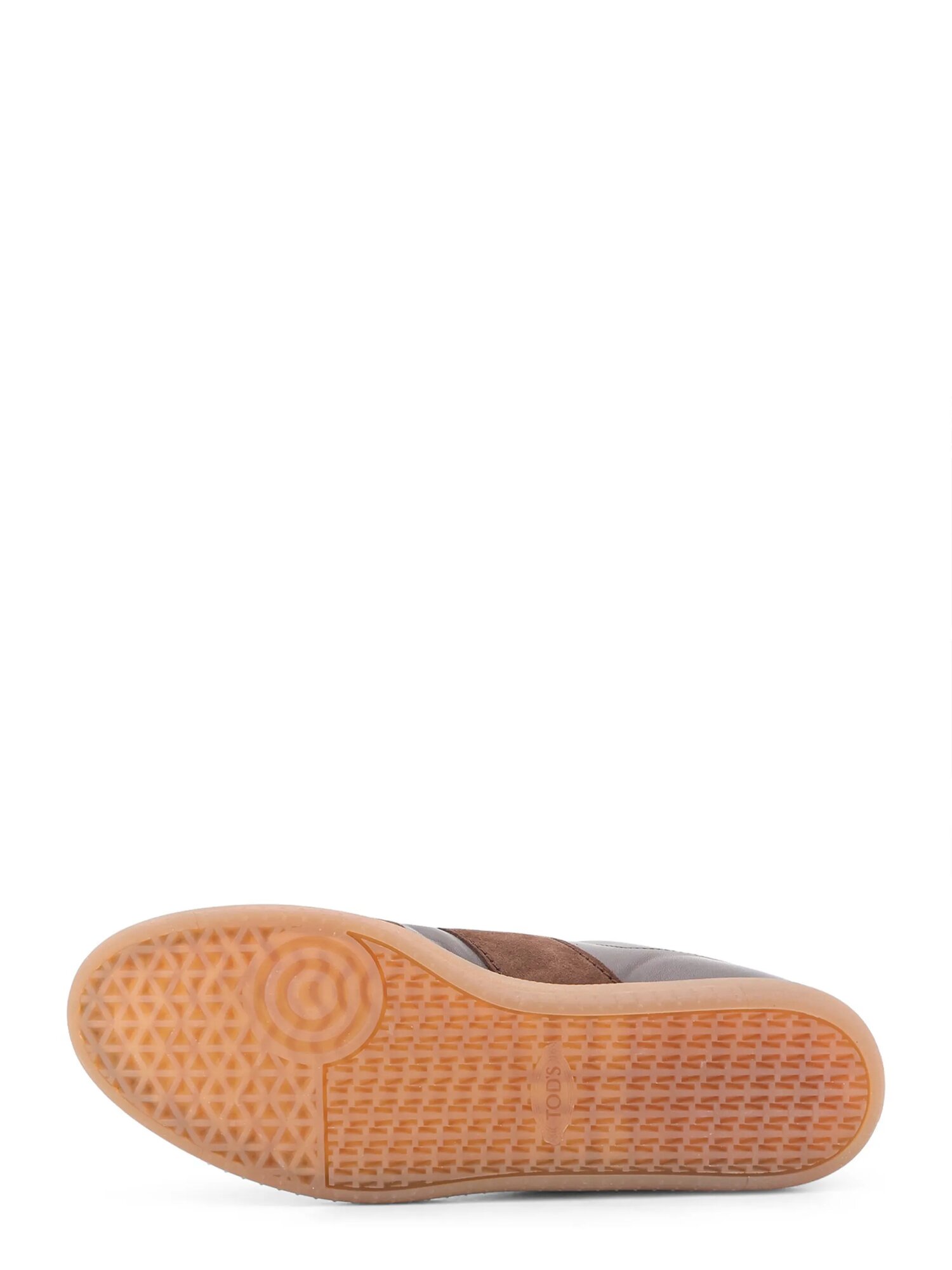 Кроссовки Tod's Suede-panels sneakers, размер 9, коричневый/серый/оранжевый — фото 1