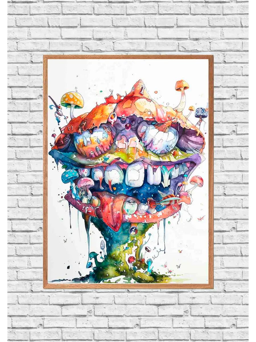 Сказочный зверь-дантист 3, Плакат 30x42см