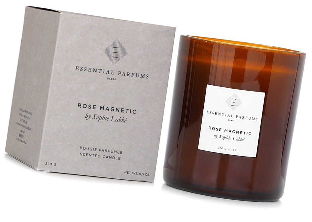 Свеча парфюмерная Роза Магнетик 270 гр - Essential Parfums Rose Magnetic для дома