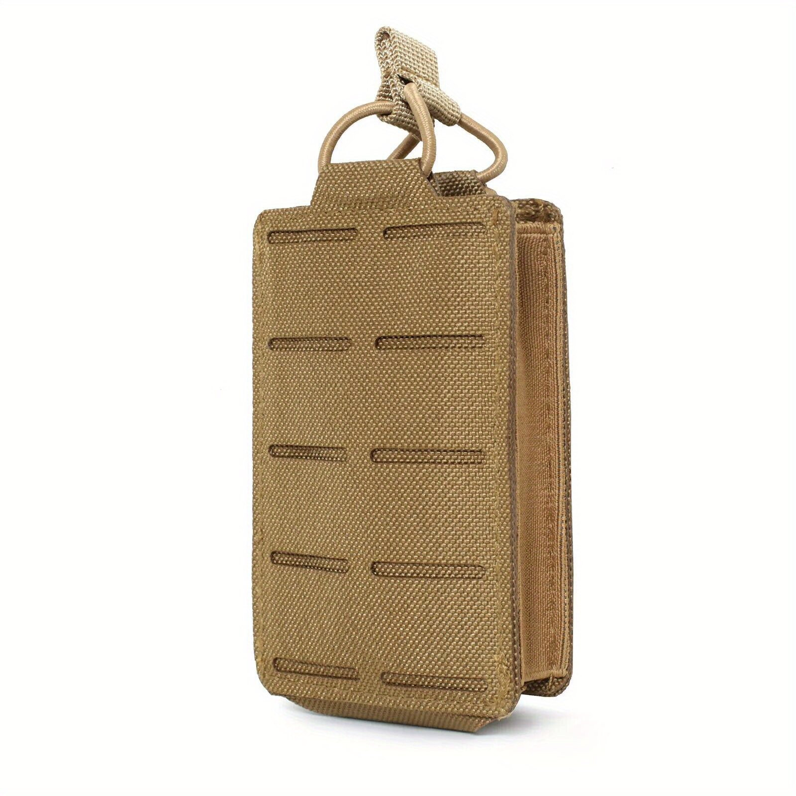 Тактический подсумок для одного магазина 5,56 мм, MOLLE, поясной, лазерный крой, открытого типа, цвет хаки