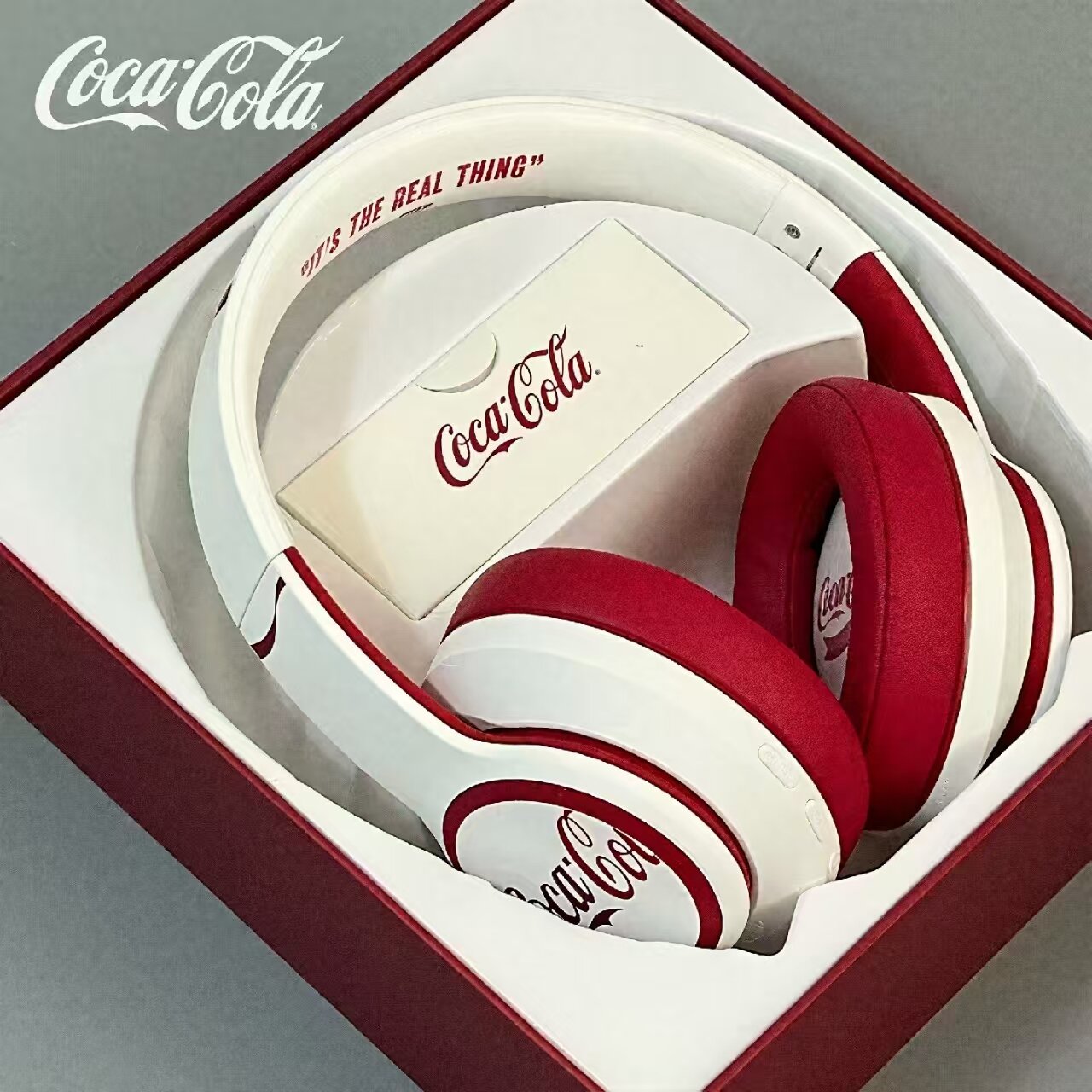 Наушники Coca-Cola "T05", беспроводные, игровые, с глубокими басами, спортивные