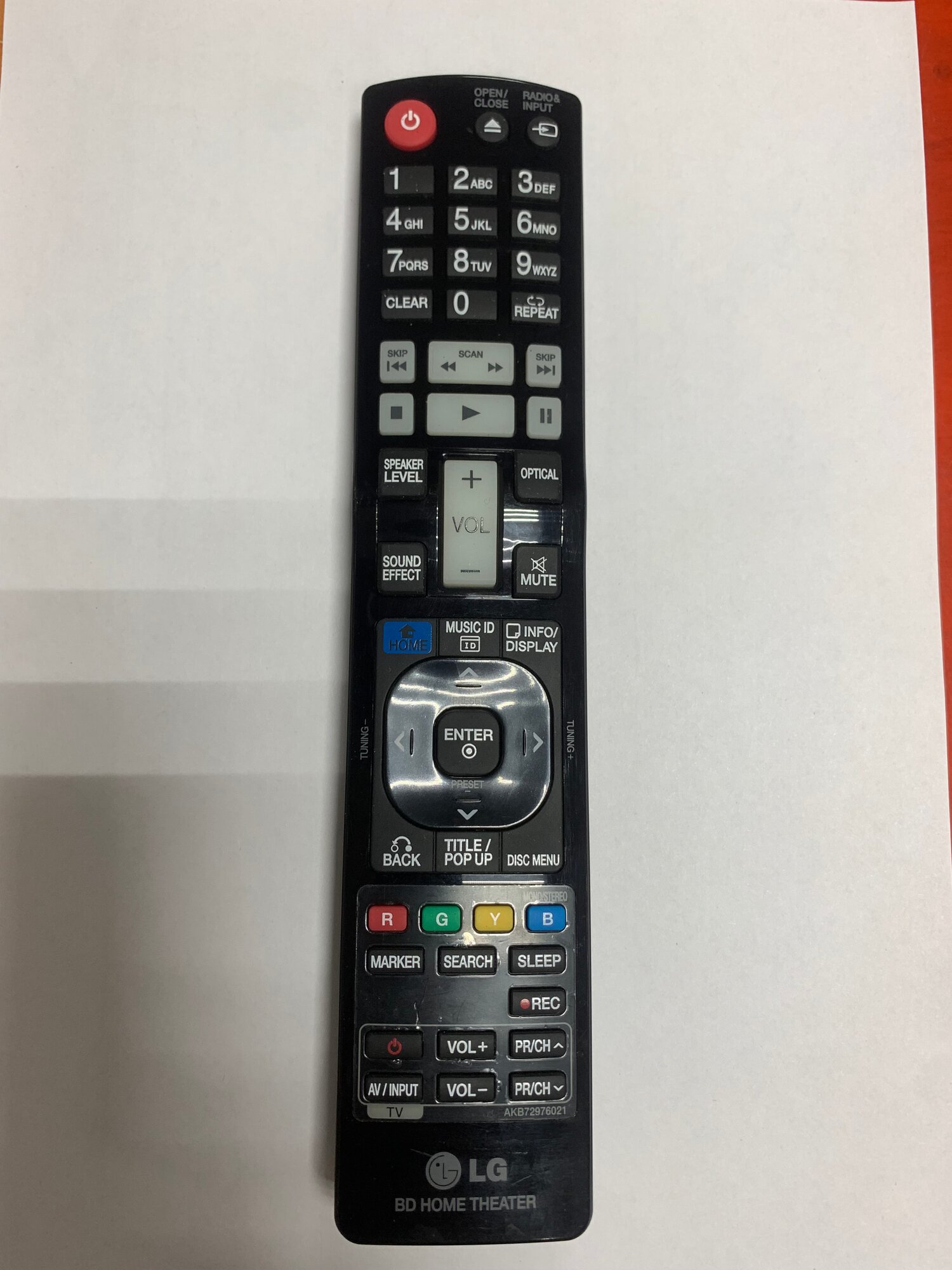 Lg AKB72976021 пульт оригинальный для BD Home Theater