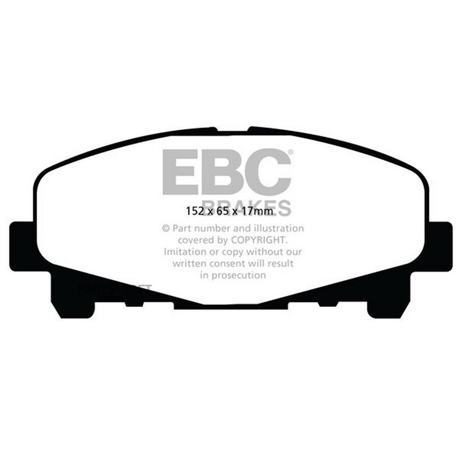 Накладки тормозные от официального дистрибьютора, EBC-BRAKES, артикул DP41999R