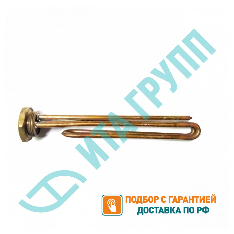 ТЭН 3 кВт (3000 Вт) RCT резьбовой 42 мм для Ariston, De Luxe, Real, Thermex под анод М6, 182322