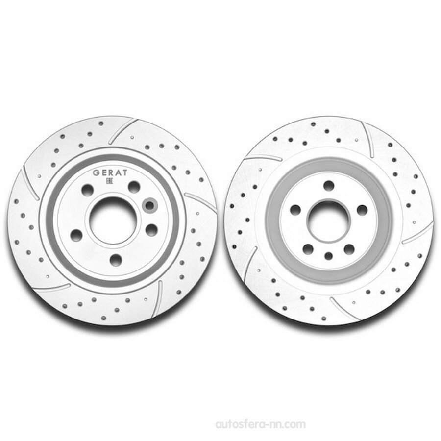 GERAT DSKR072P Диск тормозной задний, перфорация, слотирование