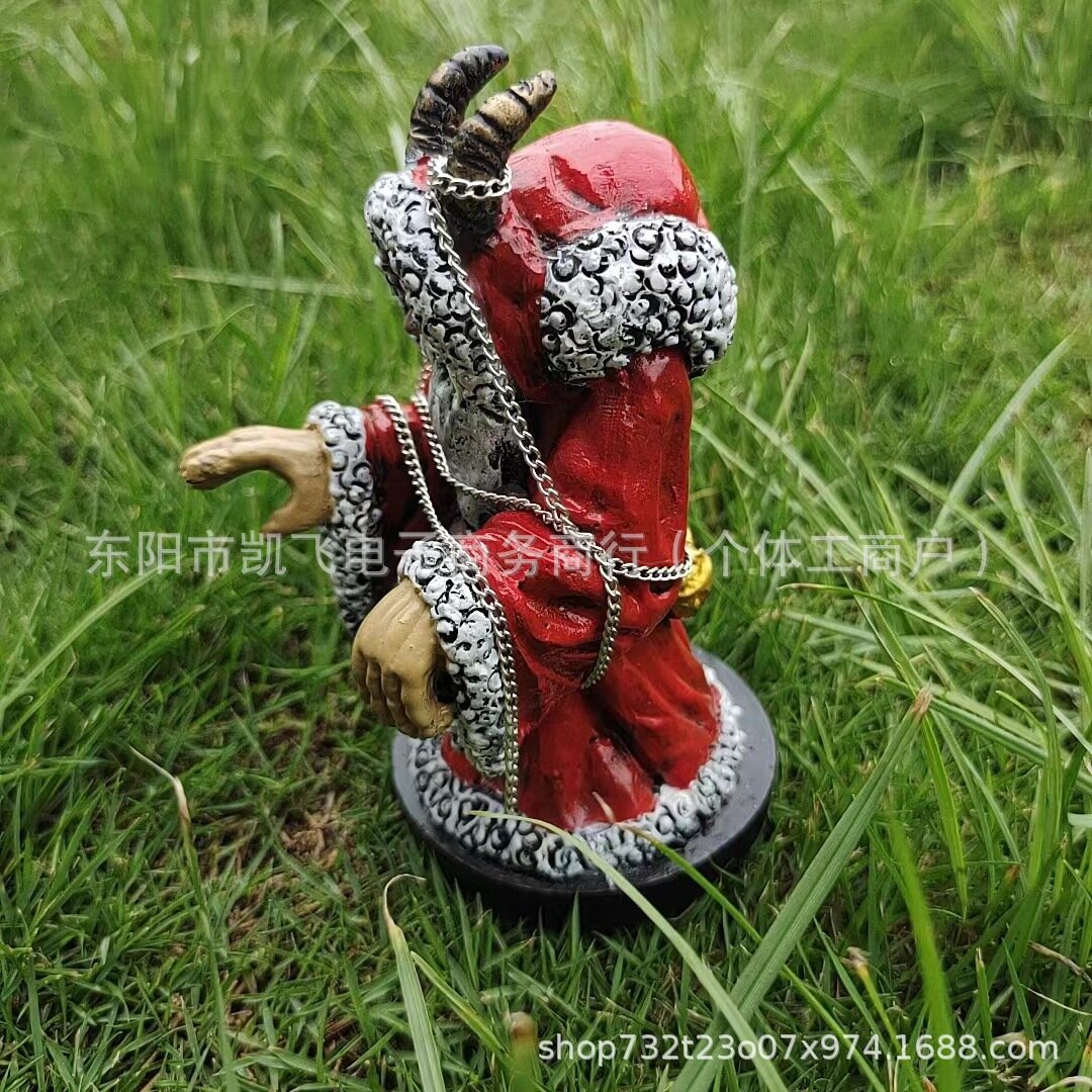 Хэллоуин Викингский Воин Гном Долл Скелет На Пальце 3D Декоративная Скульптура Стиль 03
