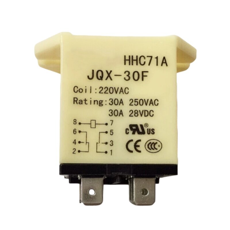 100% Новый оригинал HHC71A JQX-30F 220V Восемь ног 30А электромагнитное реле большой мощности