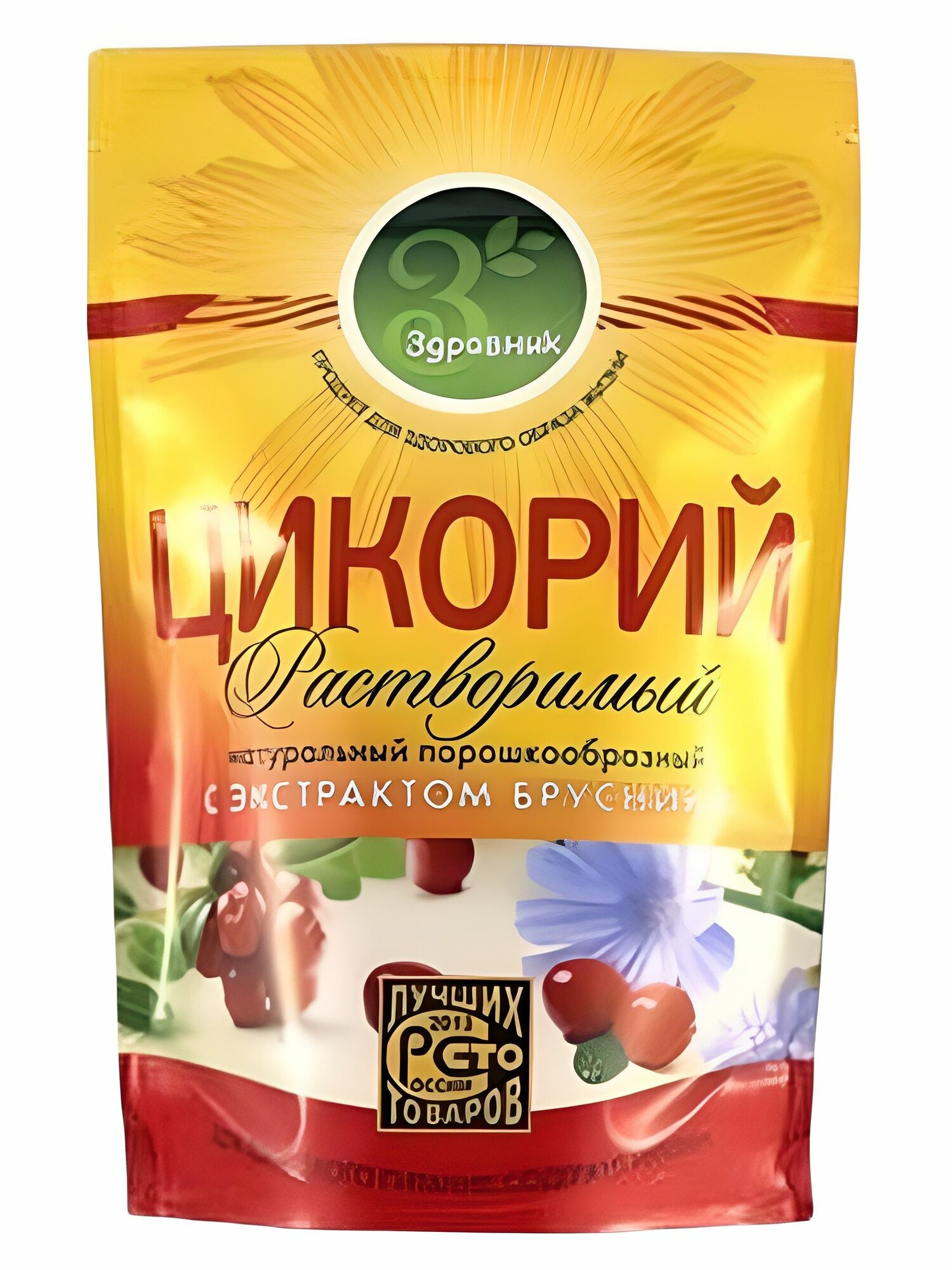 Цикорий Здравник натуральный растворимый с Брусникой 85 гр