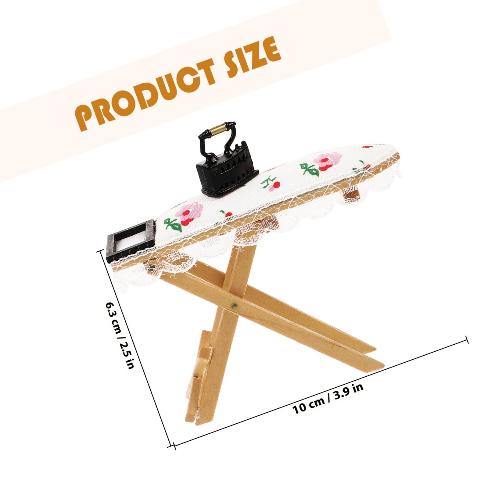Миниатюрный Стол Для Утюжки Кукольный Домик Оформление 10x6 3Cm