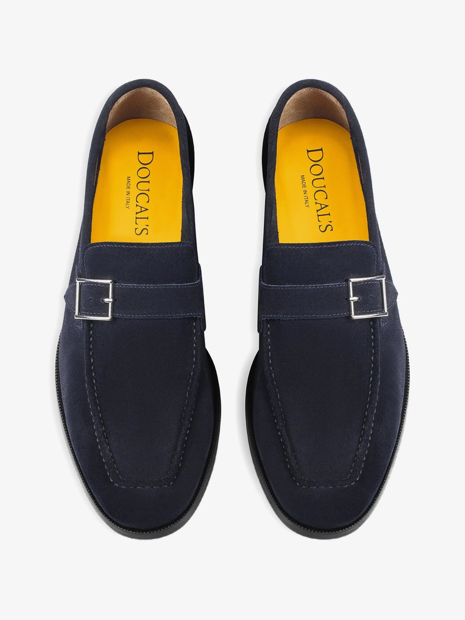 Лоферы Doucal's Single-buckle suede loafers, размер 41, blue — фото 1