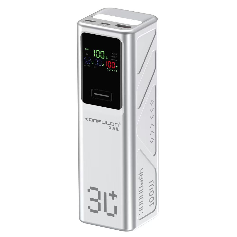 Дополнительный аккумулятор Konfulon 30000 mAh 100W, A72Q