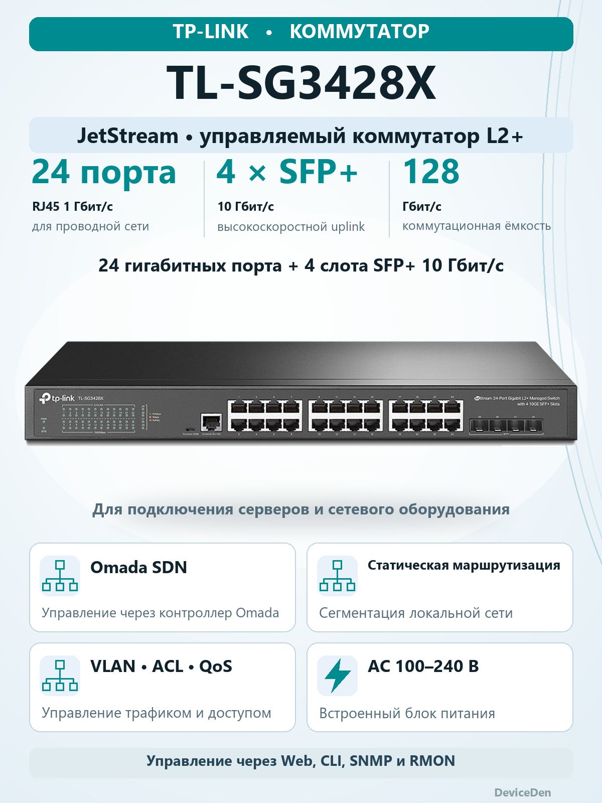 TP-Link TL-SG3428X коммутатор