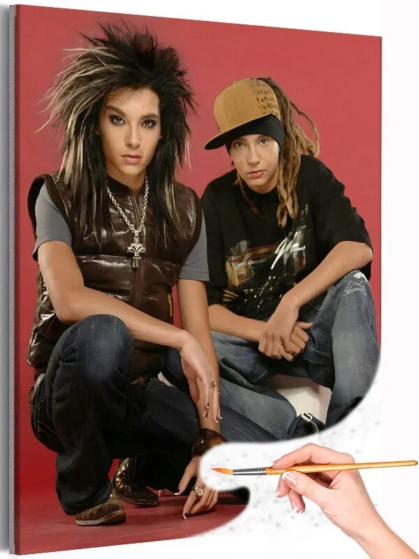 Картина по номерам 'Токио Хотел Tokio Hotel Tom Bill 40х50' Набор для творчества и хобби